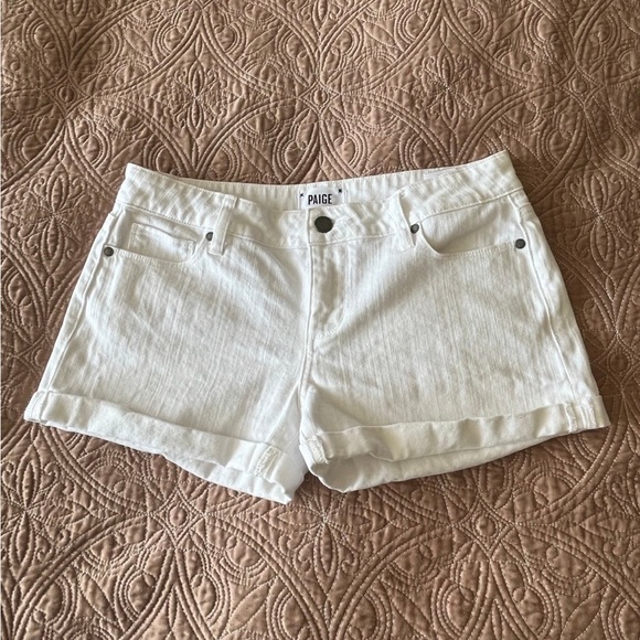 PAIGE | Shorts | Paige White Denim Shorts | Poshmark